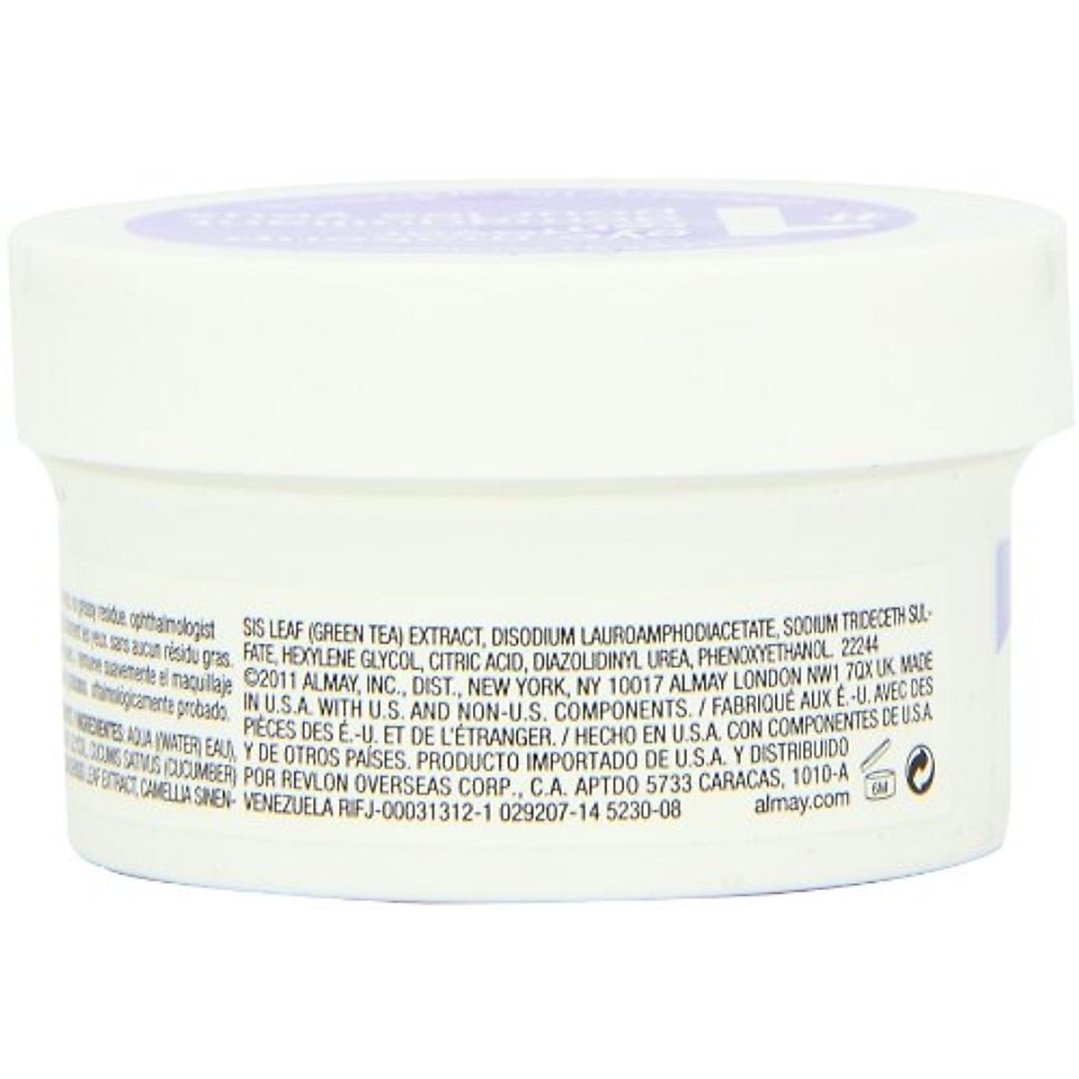 Almay Oil Free Eye Makeup Remover Pads, 15 Count in 1 box