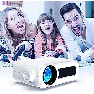 Mini Projector, 1080P HD Portable Projector Outdoor Home Theater Movie Projector with HDMI/USB/SD/AV for iOS/Android/Windows/PS5/Computer/TV (no WiFi)