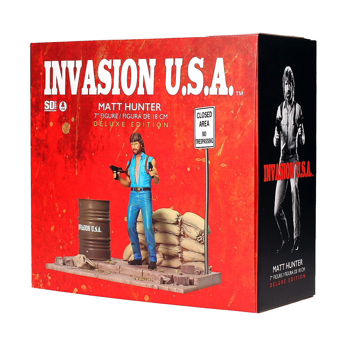 SD Toys Movie Icons: Invasion USA Matt Hunter Figure with Diorama
