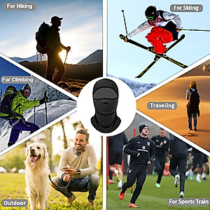 Achiou Balaclava Face Mask, Ski Mask for Men Women Football, Lightweight Sheisty Mask, Ninja Shiesty Sun Hood UV Protection