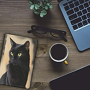 BFSEROBJ for iPad Mini 6 Case 8.3 Inch 2021 for iPad Mini 6th Generation Case Lightweight Smart Case PU Leather Adjustable Stand Protective Cover with Auto Wake/Sleep - Cute Black Cat