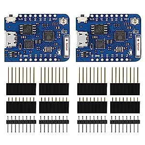 AITRIP 2PCS D1 Mini Pro 16M Bytes External Antenna Connector NodeMCU Based ESP8266 ESP-8266EX CP2104 WiFi Development Board for WeMos