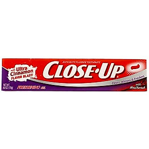 Close-Up Close-Up Cinnamon Red Gel Anticavity Fluoride Toothpaste, 6 oz (Pack of 2)