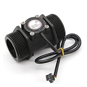 MANGAO DN40 Digital Display Flow Quantitative Controller Water Flow Sensor Use to Control and Display Liquid Flow (Size : US Plug)