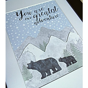 You Are Our Greatest Adventure Nursery Decor, Baby Boy Woodland Nursery Art Print