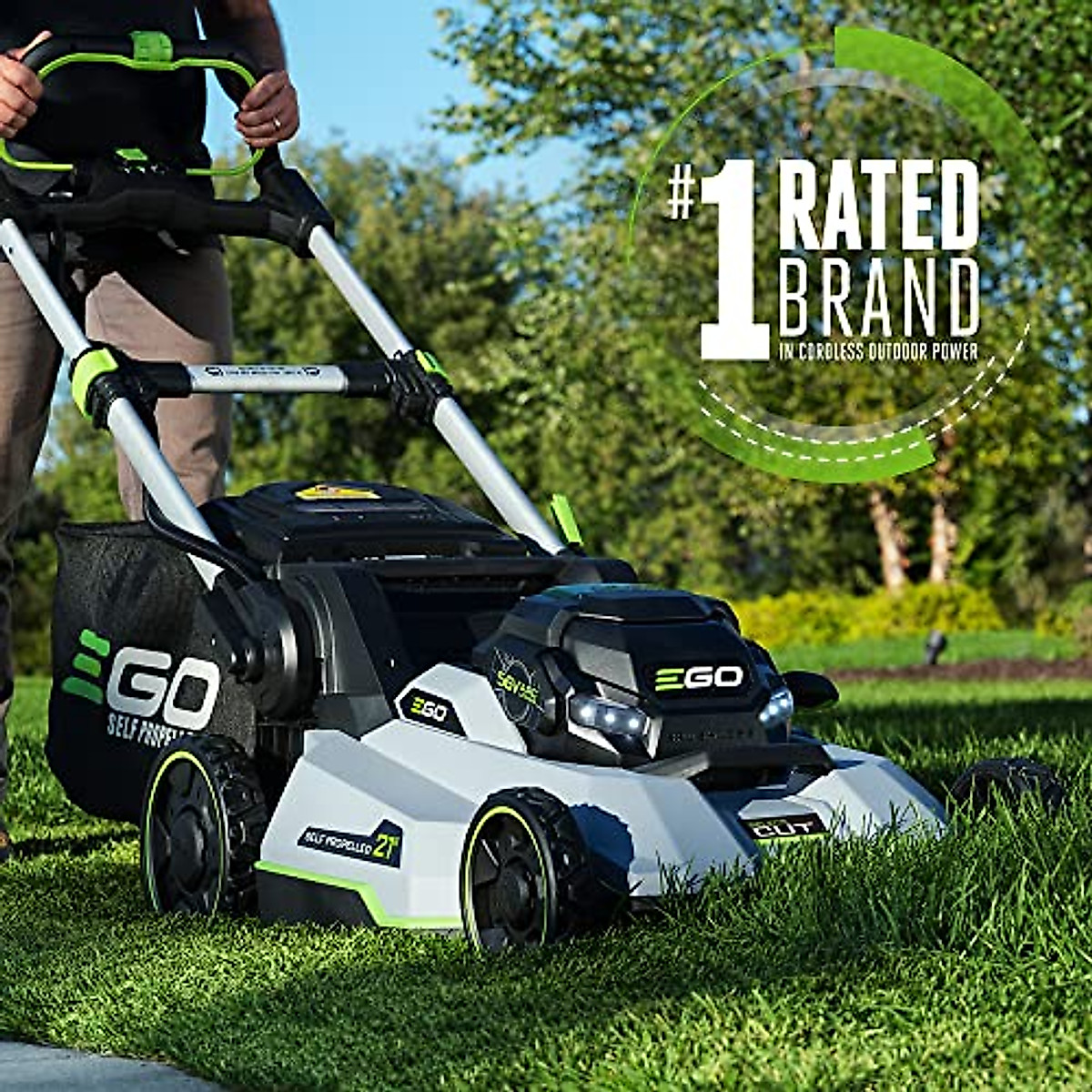 EGO Power+ LM2130SP 21-Inch 56-Volt Cordless Select Cut Lawn Mower with Touch Drive Self-Propelled Technology Battery and Charger Not Included