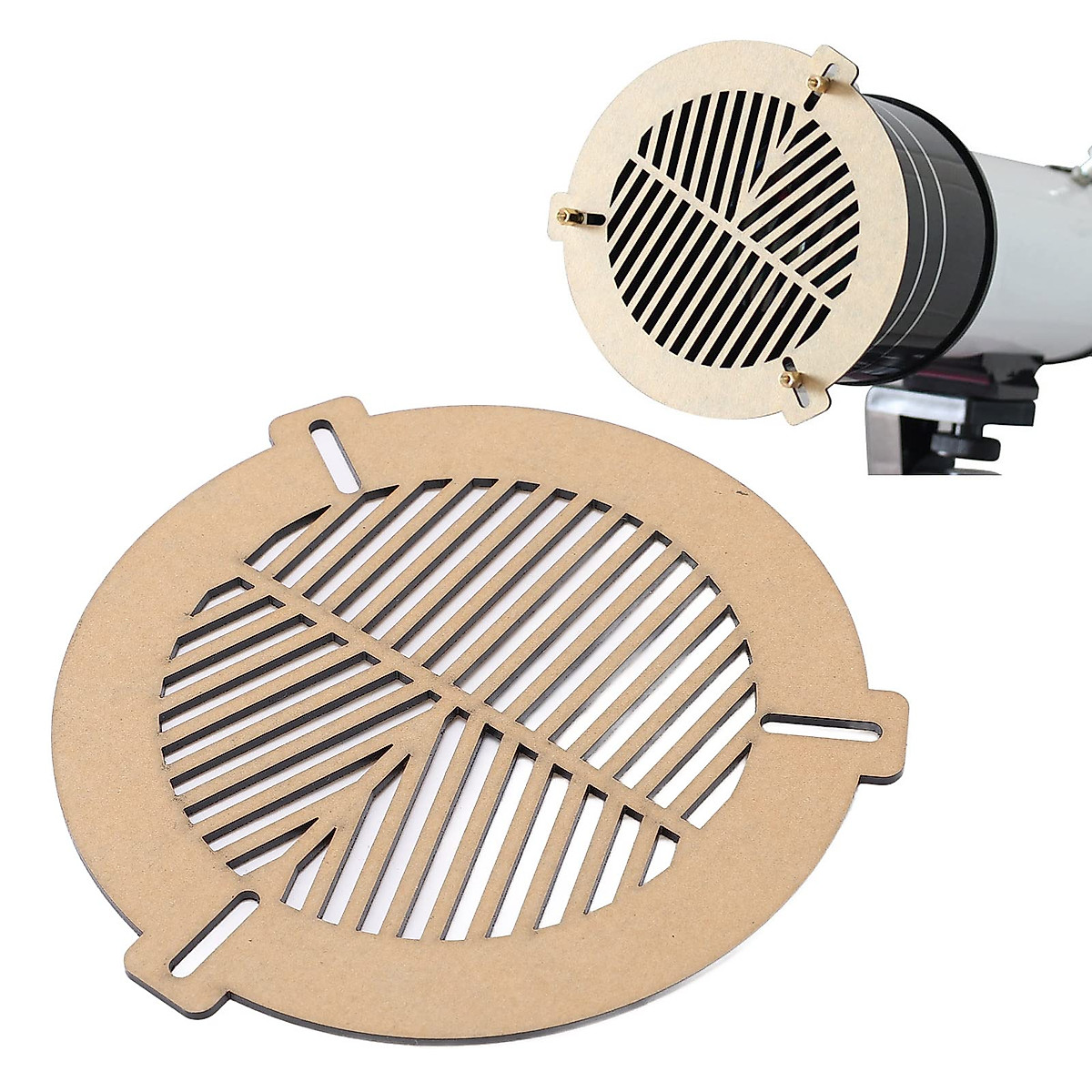 Telescope Focusing Mask Acrylic 3 Screw Sleeve Lightweight, Suitable for Reflector, Refractor, Dobsonians, Mak Cas, SCT, for Telescopes with Outer Diameter 80-110mm