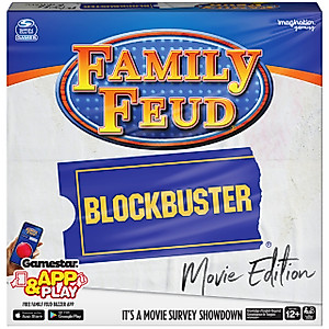 Spin Master Family Feud Blockbuster Edition, Movie Trivia Survey Showdown Board Game for Ages 12 & up