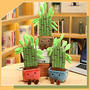 XIZHI 2Pcs Soft Plant Plush Pillow Toy 11" Stuffed Succulents Plush Pillow Succulents Stuffed Throw Plushie Pillow Doll Gift for Kids Boys Girls and Office Room Decorate,Red+Grey