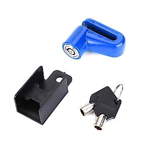 OUKENS Bicycles and Spare Parts Bicycle Lock, 3 Colors Metal Bike Lock Disc Brakes Anti Theft Bicycle Locks with Plastic