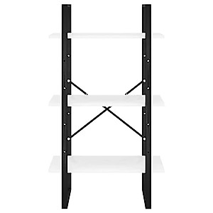 KTHLBRH Kitchen Shelves Bathroom Shelves Book Shelves Floor Shelves Storage Shelf White 23.6"x11.8"x41.3" Engineered Wood for Office Living Room Bedroom