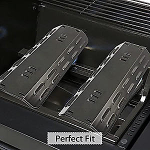 Hongso Gas Grill Heat Plate Tent 14 7/8" for DYNA-GLO, DGP350NP, DGP350SNP-D, 101-03005, Porcelain Steel Heat Shield for Master Forge MFA350BNP, MFA350CNP, MFA350BNN, Home Depot, PPC501 (2 PCS)