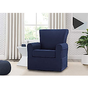 Delta Children Benbridge Glider Swivel Rocker Chair, Navy