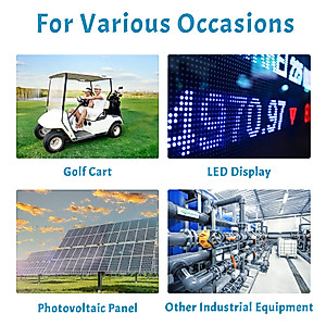 Kohree 24V to 12V Step Down Converter Regulator Reducer 20A 240W Golf Cart DC/DC Converter Regulator Reducer Waterproof for Club Car Truck Vehicle Boat Solar System Scooters Bicycles