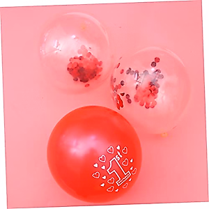 Abaodam 10pcs 1st Birthday Latex Balloon Number 1 Balloon One Party Balloons Bouquet Balloons for Kids Wreath Decor Baby 1 Month Balloon One Birthday Balloons Happy Birthday Child Filling