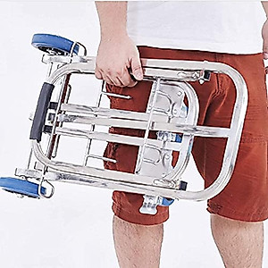 Shopping Trolley on Wheels Multi Function s,Kitchen Storage Utility-Carts Pull Cargo Trailer Home Small Cart Portable Old Shopping Cart Folding Luggage Cart Small Cart Elderly Walking