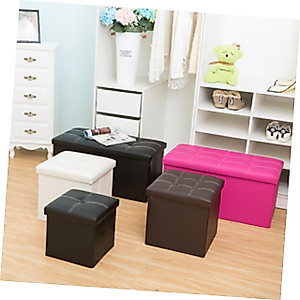 Zerodeko 2pcs Shoe Storage Bench Small Chest Small Stool Chair Clothes Basket Shoe Bench Books Storage case entryway Cabinet Bench Cube Storage Box with Cover