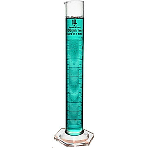 Beaker, Flask, Cylinder Set, 3.3 Boro. Glass - 3 Pieces - 250ml Beaker, 250ml Flask and 100ml Cylinder, Karter Scientific 214Z2