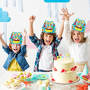 JTIEO 35Pack Birthday Party Crowns for Kids - Paper School Classroom Hats and VBS Supplies