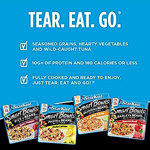 StarKist Smart Bowls Latin Citrus, 4.5 oz Pouch (Pack of 12) – Features Quinoa & Beans with Wild Caught Tuna