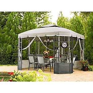 Garden Winds Replacement Canopy Set for The Sears Bay Window Gazebo, with Ultra Stitch and Dura Pockets
