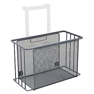 DecoBros Over Cabinet Door Organizer Holder, Silver