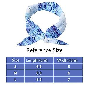 Dog Cooling Bandana Pet Cooling Scarf Dog Cooling Scarf Pet Summer Ice Collar Dog Cooling Collar (Small, Blue)