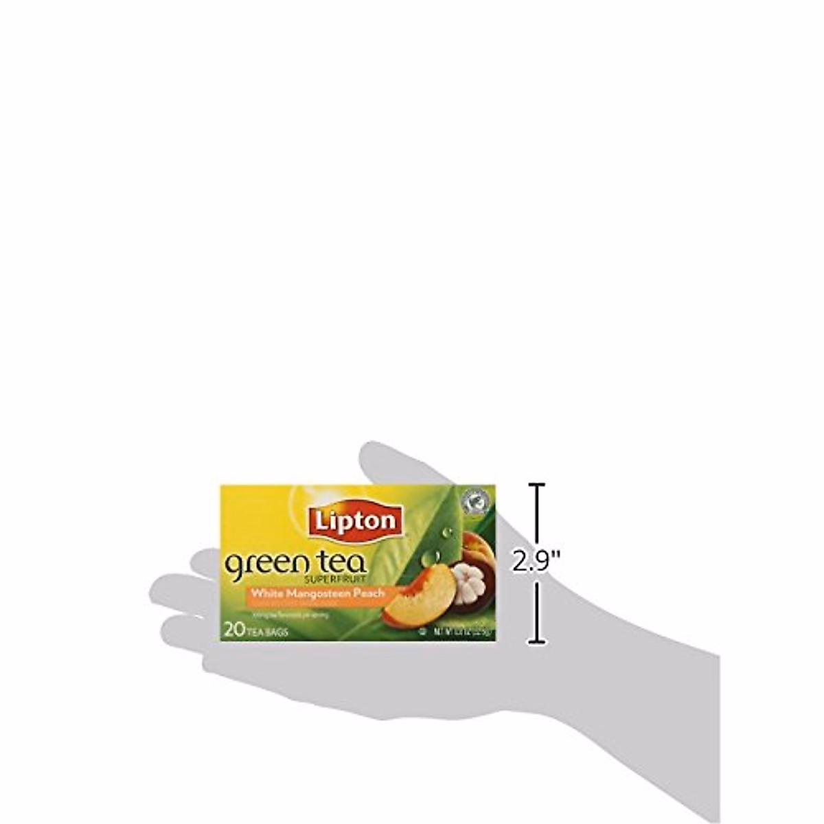 Lipton Peach Paradise Green Tea, Peach, 20 Count (Pack of 6)