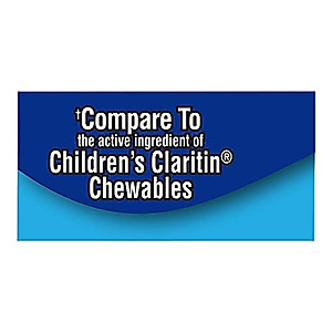 Ohm Children’s Chewable Tablets, Dye Free, Grape, Non-Drowsy 24h Relief of Sneezing, Runny Nose, Itchy Watery Eyes, Itchy Throat or Nose, Antihistamine, Indoor & Outdoor Allergies, 5mg, 30 Tablets