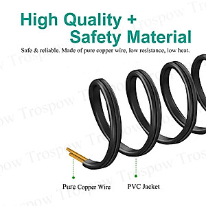 8.2ft Power Cord Replacement for Nec VT670 NP410 NP500 NP510 NP500W NP510W VT595 VT676 VT676E VT770 Projector TV 2 Prong Polarized Power Cord Ac Cable