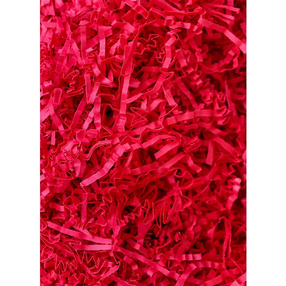 MagicWater Supply Soft & Thin Cut Crinkle Paper Shred Filler (1 LB) for Gift Wrapping & Basket Filling - Red