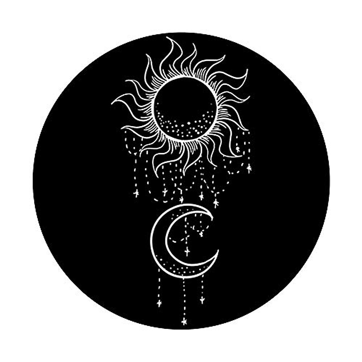 Sun Moon Dreamcatcher Cool Nature Minimal Art Artist Gift PopSockets PopGrip: Swappable Grip for Phones & Tablets