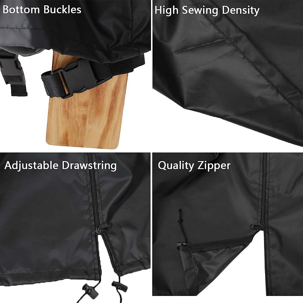 Kids Wooden Outdoor Double Chaise Lounge Cover, Waterproof Pool or Patio Lounge Chair Cover for Kids or Pets Wooden Outdoor Double Chaise Lounge with Cup Holders, 34"L x 37"W x 35"H