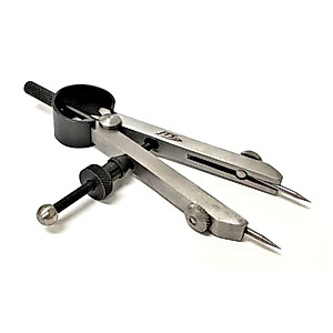 3" Adjustable Divider Precision Scriber and Caliper Sharp Pointed Sharp Point S.S. by JTS