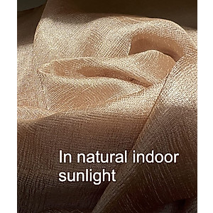 Shanlin Solid Color Silk Feel Long Scarves (Gold)