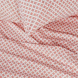 Martex 200 Thread Count Long Staple 100% Organic Cotton 4 Piece King Bed Sheet Set - 1 Fitted Sheet, 1 Flat Sheet, 2 Pillow case - Hotel Quality Fade Resistant - King Size Sheet Set (King, Orange)