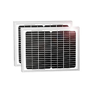 TOPENS TSQ20W Solar Panel 20-Watt 24V Monocrystalline Solar Panel Kit, for Gate Opener, Boat, Yacht, RV, Caravan, Golf Car, Street Lamp, Garden Light and Farm Equipment
