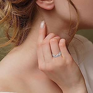 STARCHENIE 925 Sterling Silver Infinity Promise Ring for Women Size 7