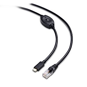 Cable Matters USB C to RJ45 Console Cable for Windows and MacBook Pro (Compatible Cisco Console Cable, Rollover Cable) with FTDI 6 Feet