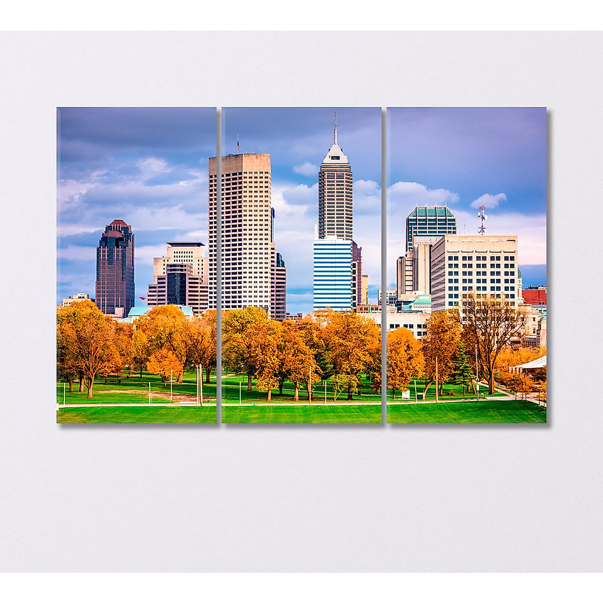 Autumn in Indiana USA Canvas Print 1 Panel / 36x24 inches