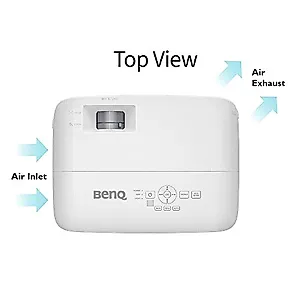 BenQ WXGA Business Projector (MW560) - DLP - 4,000 Lumens High Brightness - 20,000:1 High Contrast Ratio - Dual HDMI, VGA - Auto Keystone Correction - Simple Setup - SmartEco Technology