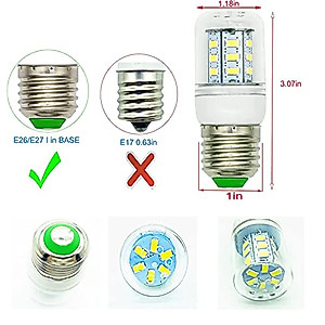Sigely KEI D34L Refrigerator Bulb Replacement for Frigidaire 5304511738 LED Refrigerator Light Bulb Replace PS12364857 AP6278388 4584444 (110V-240V 3.5W White Light) 2 Pack