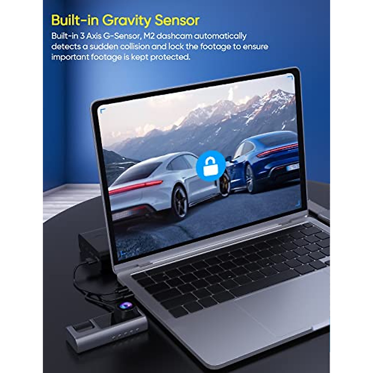 3 Channel Dash Cam Front and Rear Inside, 1080P Dash Camera for Cars, Dashcam Three Way Triple Car Camera with IR Night Vision, Loop Recording, G-Sensor, Parking Monitor, 24 Hours Recording