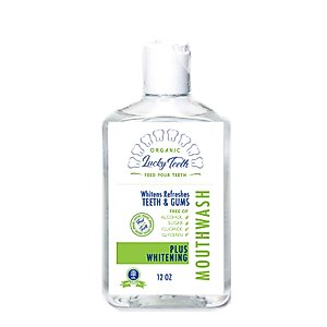 Lucky Teeth Organic Food Grade Peroxide MouthWash - Plus WHITENING - Whitens, Refreshes. Food Grade Peroxide + Essential Oils. … (1)