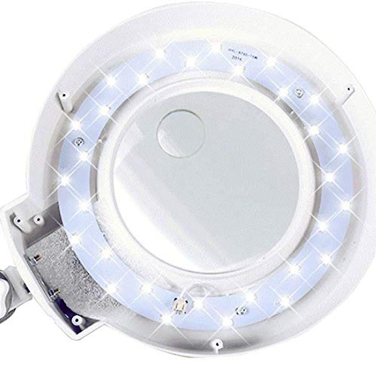 SFMZCM Desktop Magnifier Lamp with Light |Adjustable Arm Magnifier Lamp Light Magnifying Glass Lens Diopter Folding Magnifier
