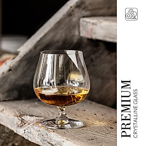 Krosno Brandy Cognac Snifter Glasses | Set of 6 | 16.2 oz | Balance Collection | Perfect for Home Restaurants and Parties | Dishwasher Safe | Gift Idea | Made in Europe