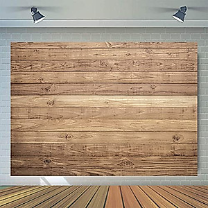WOLADA 7x5FT Wood Backdrop for Party Wood Floor Backdrop Wood Backdrop Rustic Wood Backdrops for Photography Faux Wood Vinyl Backdrop Baby Shower Backdrops Wooden Backdrop Photo Studio Props 11789