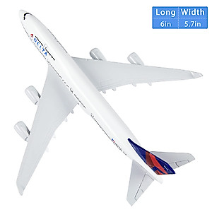 Busyflies Model Airplane 1:400 Diecast Airplanes Model Aircraft Metal Delta 747 Plane Alloy Model for Birthday Gift