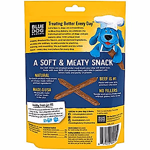 Blue Dog Bakery, Natural Dog Treats, Beef Sticks, Grain Free, USA Beef 7.8oz (1 Count)