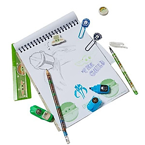 RALME Star Wars Mandalorian Baby Yoda Backpack Set for Kids with School Supplies Bundle